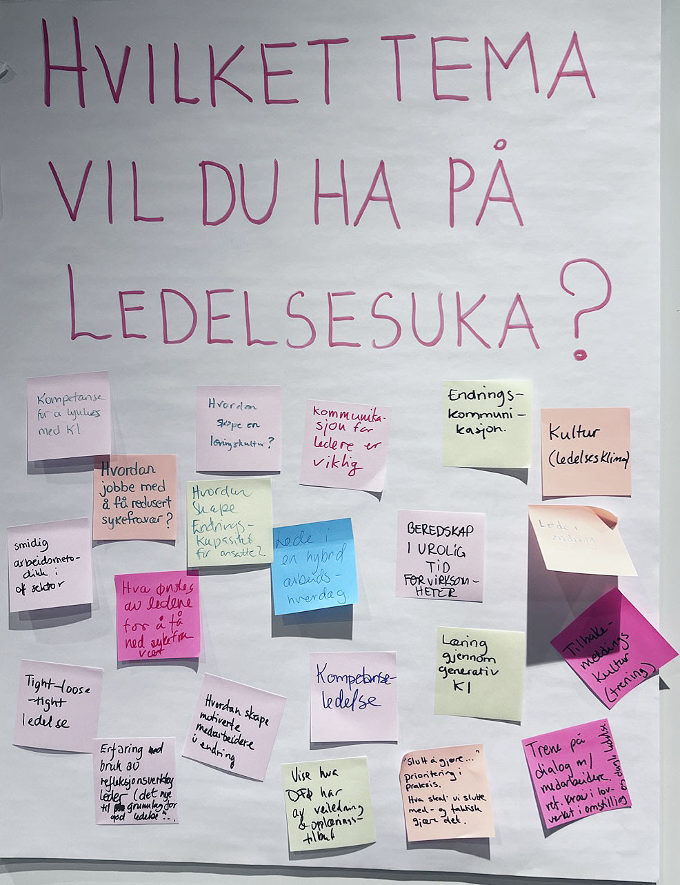 Temaer HR ønsker seg på Ledelsesuka 2026 | Statens arbeidsgiverportal